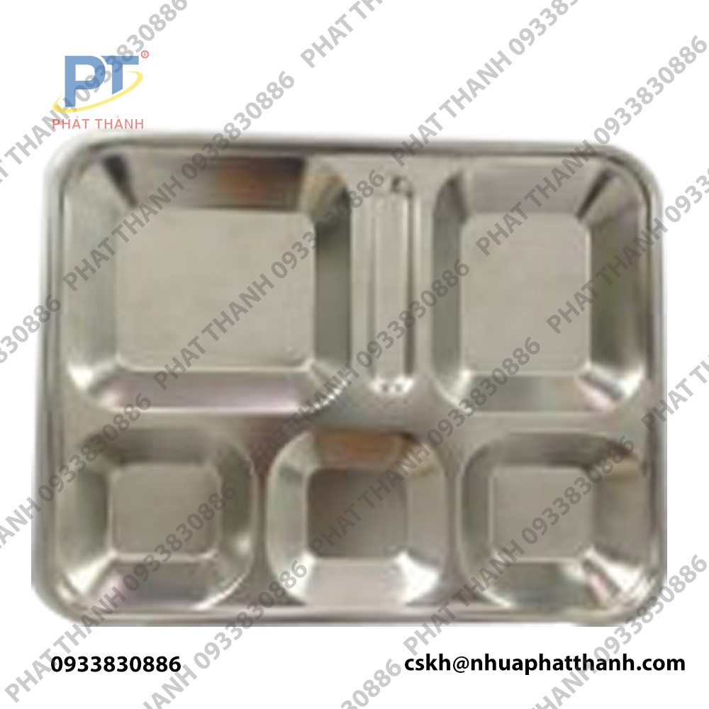 Khay cơm inox - Nhựa Phát Thành
