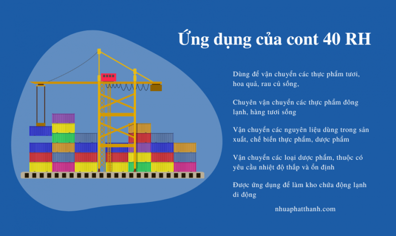 Cont 40 RH là gì? Ưu điểm và ứng dụng nổi bật của cont 40 RH